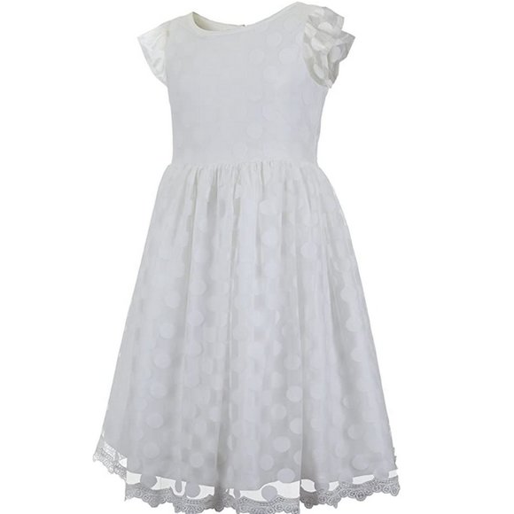 Emma Riley | Dresses | Nwt Emma Riley White Polka Dot Tulle Dress ...